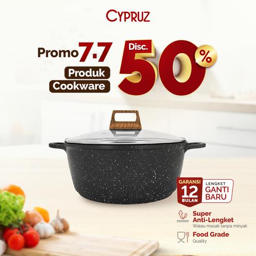 Promo Casserole Pan / Panci Granite Diecast Series - 20 cm - - Cypruz ...