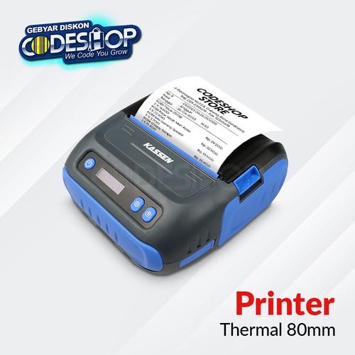 Jual Mobile Printer Kasir Thermal 80mm Kassen MT-390L Cetak Struk Label ...