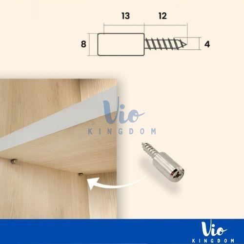 Jual Ambalan Huben AB - 813 Kayu Skrup Pen Besi Bulat Sekrup Lemari ...