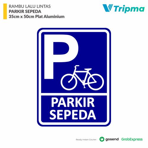 Jual Rambu Parkir Sepeda Ukuran 35cm x 50cm Plat Alumunium - Kota ...
