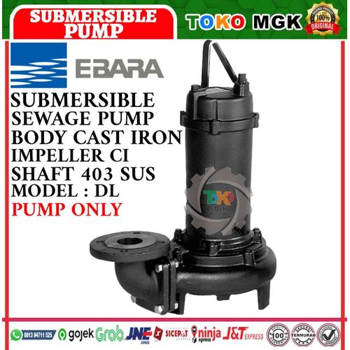 Jual EBARA SUBMERSIBLE PUMP 150 DL 522 22KW 1500RPM 3PHASE - ORIGINAL ...