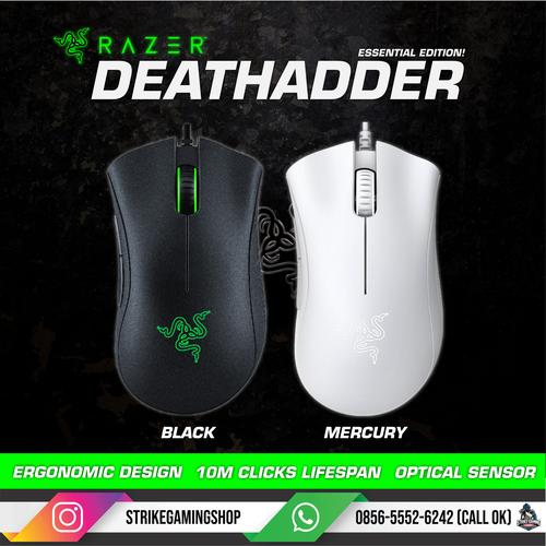 Jual RAZER DEATHADDER ESSENTIAL OPTICAL SENSOR GAMING MOUSE - BLACK ...