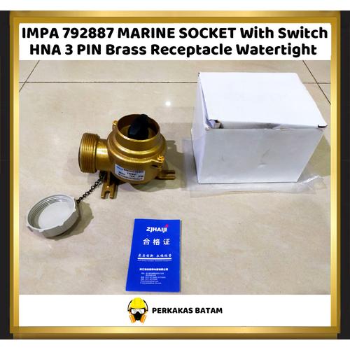 Jual IMPA 792887 MARINE SOCKET Switch HNA 3 PIN Brass Receptacle ...