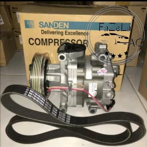 Jual Kompresor compressor kompresor AC Honda Mobilio 1200cc ORI sanden ...