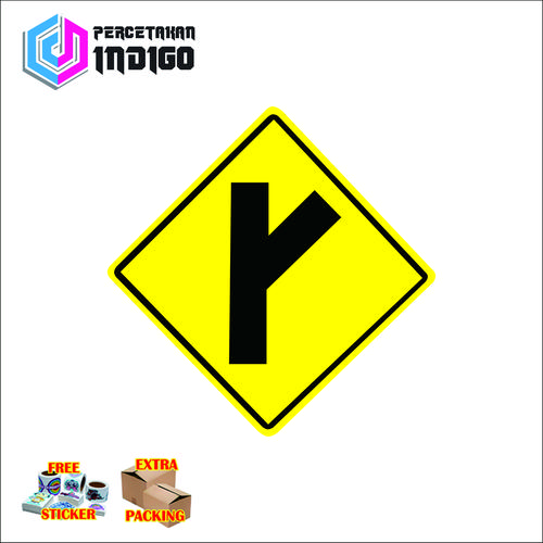 Jual plat alumunium rambu jalan pertigaan - 45x45 - Kab. Bekasi ...