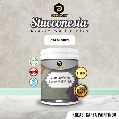 Promo Decopaint Stucconesia Cat Tembok Motif Semen Ekspos - Calm Grey 1 ...
