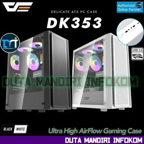 Promo darkFlash DK353 - MESH High Airflow Tempered Glass ATX Gaming ...