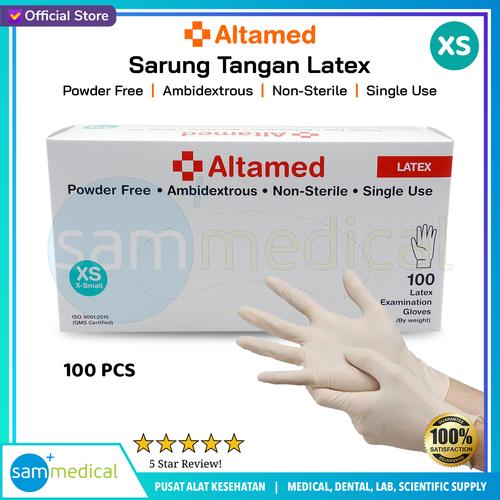 Jual ALTAMED Sarung Tangan Latex / Gloves Latex Powder Free isi 100pcs - L - Kota Bandung - SAM ...