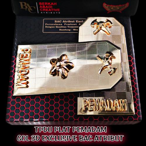 Jual pangkat pdu damkar pemadam plat gol 3d exclusive BAC atribut - Kab ...