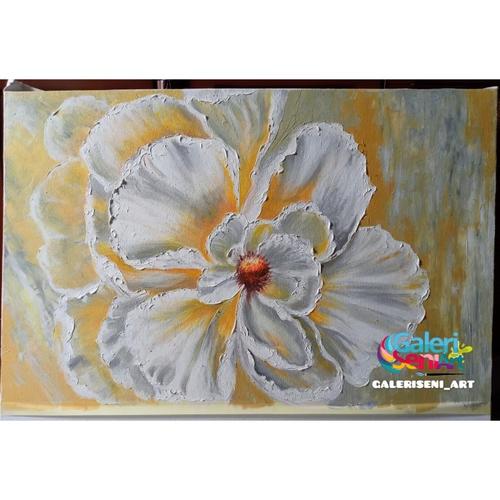 Jual Lukisan Bunga timbul | lukisan sudah di bingkai - Plus Bingkai, 90 ...