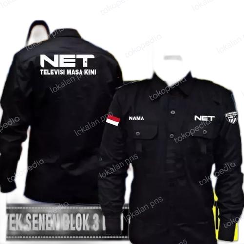 Jual Terbaru seragam NET tv kemeja NET TV pdh NET tv baju NET tv full ...