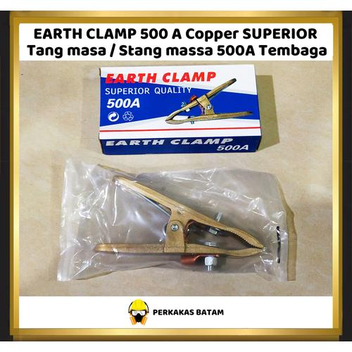 Jual EARTH CLAMP 500 A Copper Tang masa Tembaga / Stang Las massa 500A ...