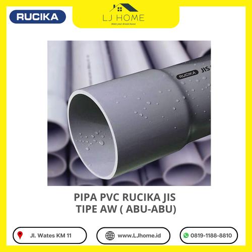 Jual PIPA PVC RUCIKA JIS TIPE AW ( ABU-ABU ) - 1/2 - Kab. Bantul - Toko ...