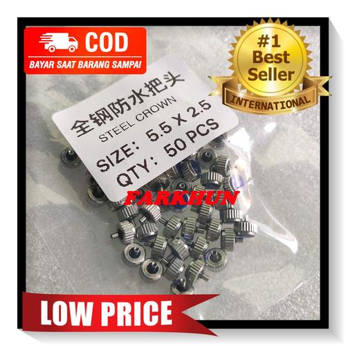 Jual KNOP CROWN JAM TANGAN 3 4 5 6 7 8 MM SEAL ANTI AIR KNOB PUTARAN ...