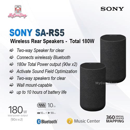 Jual SONY SA-RS5 WIRELESS REAR SPEAKER BLUETOOTH TWO SPEAKER TOTAL 180W ...