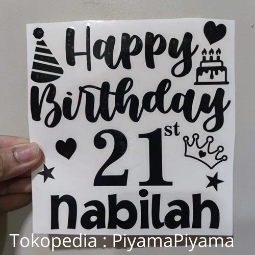 Jual Stiker Custom Balon PVC 18 inch Ukuran 20x20cm Sticker Cutting ...