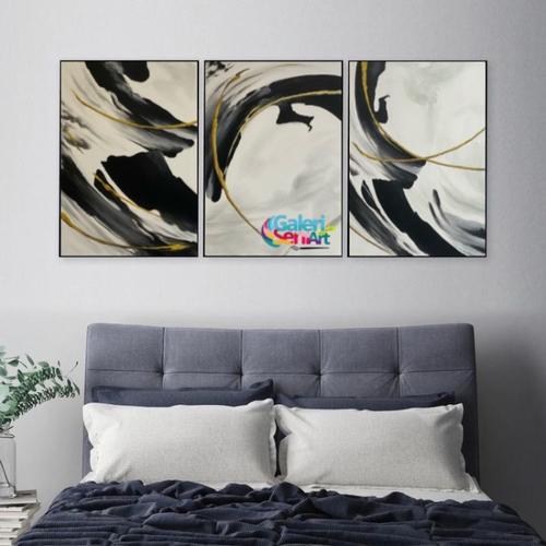 Jual lukisan abstrak aesthetic | lukisan sudah include frame - Plus ...