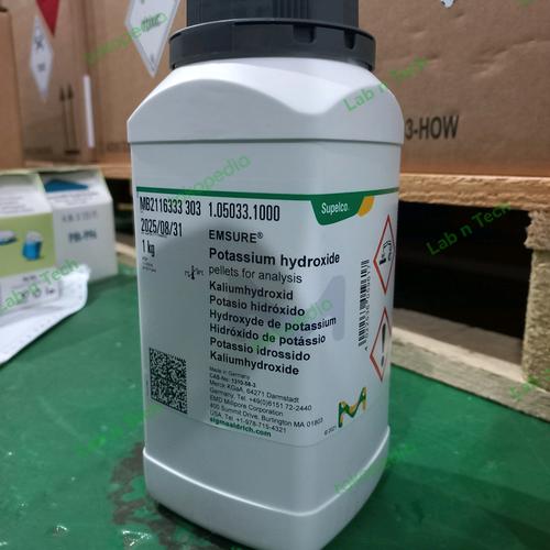 Jual 1.05033.1000 Potassium Hydroxide Pellets Emsure 1 kg Merck - Kota ...