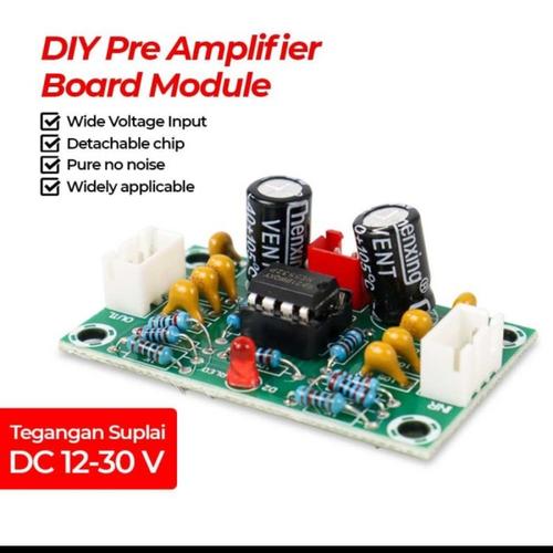 Jual diy kit pcb modul preamp preamplifier penguat pre amp stereo ...