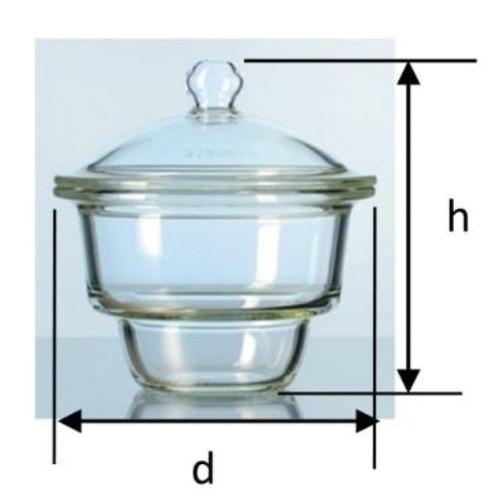 Jual DESICCATOR DN-100 Ø153mm with Knobbed with Porcelain Plate DURAN ...