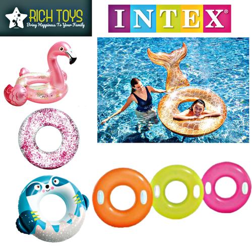 Jual INTEX HI GLOSS TUBES BAN RENANG PELAMPUNG ANAK 76CM 1PCS - Ban ...