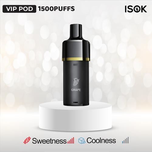 Jual ISOK VIP POD 1500PUFFS Grape Flavour Refill - Kab. Tangerang ...