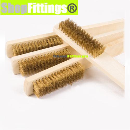 Jual Sikat Kawat Besi Kuningan Gagang Kayu or Fiber Kuning Brass Wire ...