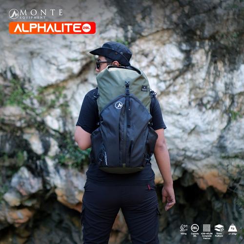 Jual MONTE EQUIPMENT ALPHALITE 28L - BACKPACK ULTRALIGHT - FULL BLACK - Kab. Bandung Barat ...