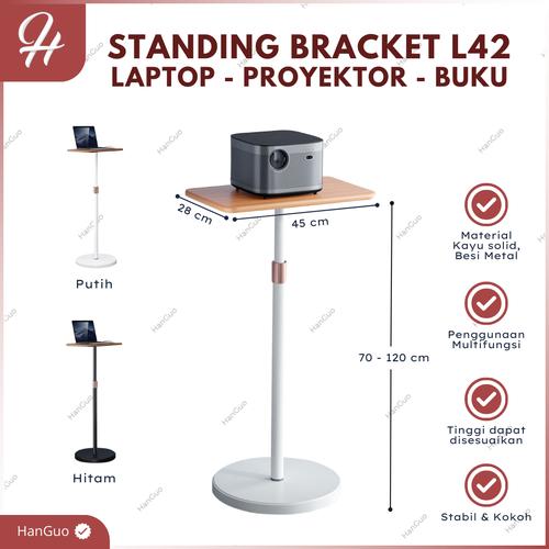 Jual Stand Projector Kayu 70-120CM Meja Proyektor Standing Portable L42 ...