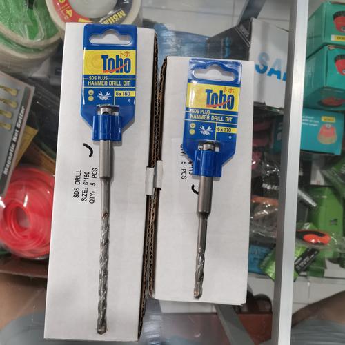 Jual TOHO Mata bor sds plus 6 mm mata bos beton tembok colok 6mm hammer ...