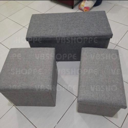 Jual PREMIUM BANGKU 2in1 STORAGE BOX TEMPAT DUDUK SOFA PENYIMPANAN ...