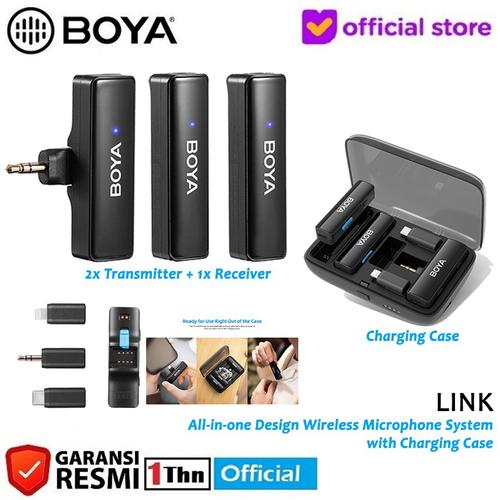 Jual BOYA LINK BOYALINK Wireless Microphone System with Charging Case ...