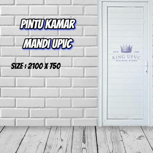 Jual Pintu kamar UPVC full Panel tinggi 2100 x lebar 750 cm - Putih, T ...