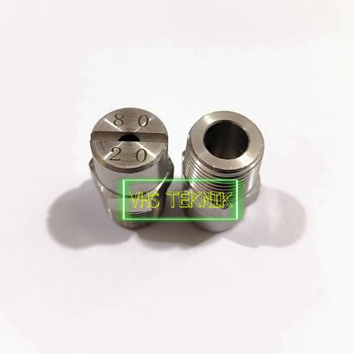 Jual VEE JET SPRAY NOZZLE FLAT FAN NOZZLE 3/8" 80 DERAJAT 8020 - Kota ...