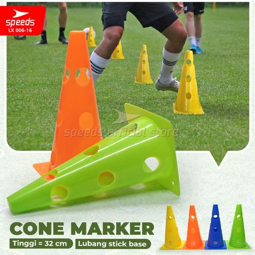 Jual SPEEDS Cone 32cm Kerucut Penanda Sepak Bola Olahraga Futsal 006-16 ...
