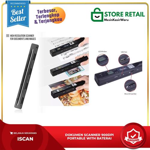 Jual iScan 900 DPI Portable Scanner Handyscan A4 Photo Scan Skypix Killer - Kota Surabaya ...
