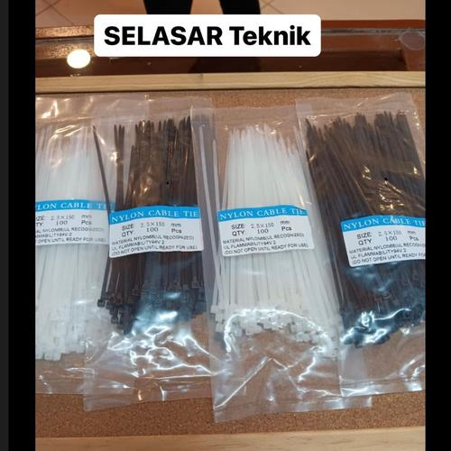 Jual Cable Ties Size 2.5 × 150 mm / Kabeltis / Insulok 15 cm 100 Pcs ...