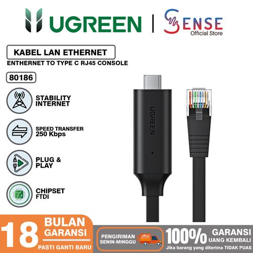 Jual UGREEN Kabel Console USB Type C To RJ45 LAN Ethernet 1.5M 80186 ...