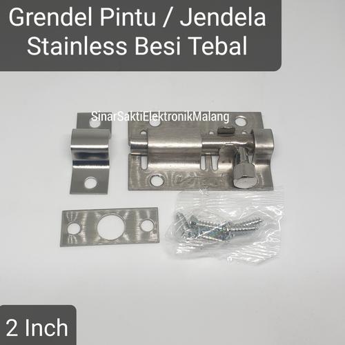 Jual Grendel Pintu Jendela Stainless Besi Tebal Selot Kunci Slot Geser ...