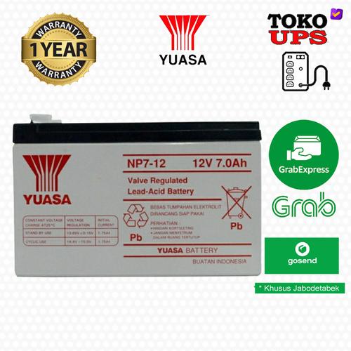 Jual Aki kering Yuasa 12v 7Ah NP7-12 VRLA Battery Gojek / Grab - Taiwan, Bubble - Jakarta Pusat ...