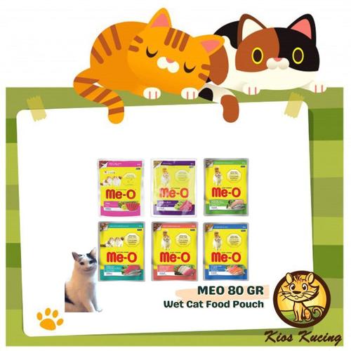 Jual WET FOOD Meo KITTEN / Meo ADULT POUCH 80GR ALL VARIANT / makanan ...