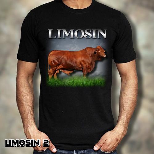 Jual KAOS SAPI LIMOSIN Baju Gambar Sapi Brahman Simental Peternak Hewan ...