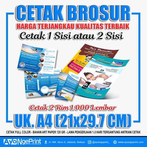 Jual Cetak Brosur A4 1 Sisi / 2 Sisi - Cetak 1 Sisi - Kota Bekasi ...
