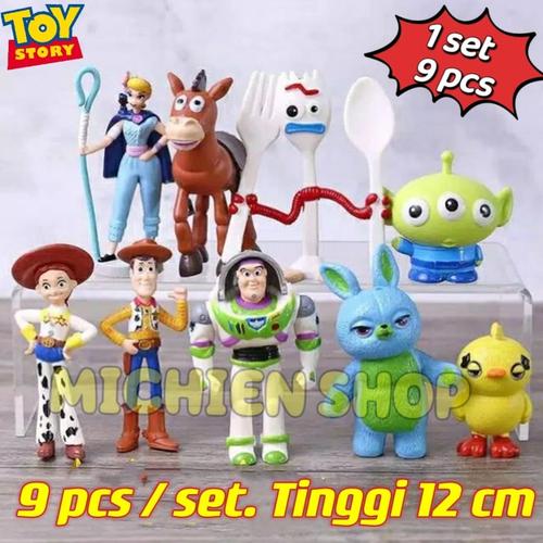 Jual ACTION FIGURE TOY STORY TOPPER CAKE MAINAN /FIGURE - SET ISI 9 ...