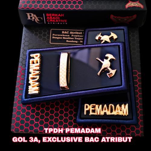 Jual pangkat pdh damkar pemadam kebakaran gol 3a exclusive BAC atribut ...