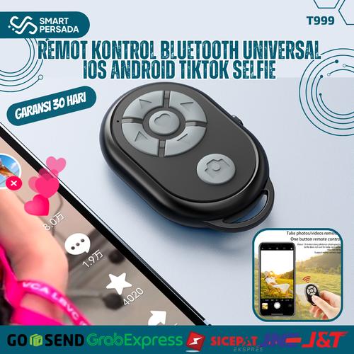 Promo Remote Bluetooth Kamera HP Iphone Android Untuk Scroll Tiktok ...