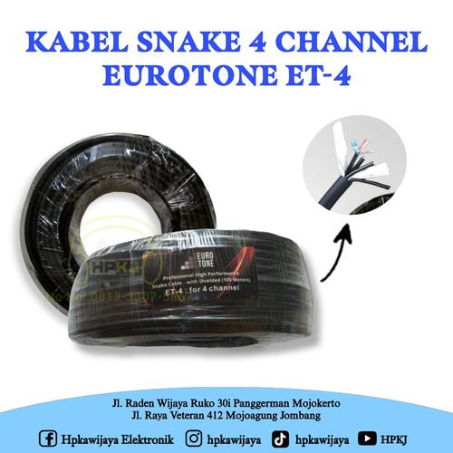 Jual KABEL SNAKE 4CH EUROTONE ET-4 kabel snake 4 channel merk METERAN ...