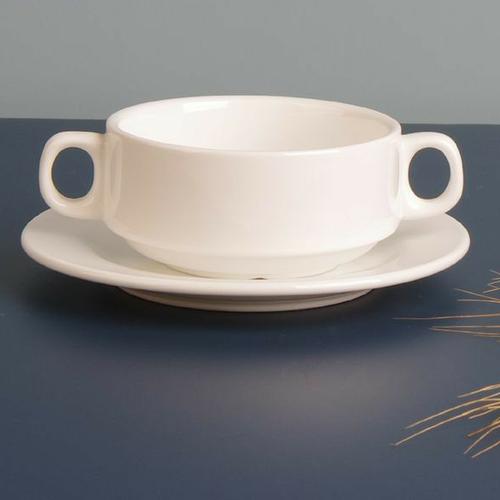 Jual Mangkok Keramik Zuppa Soup + Saucer | Porcelain Soup Bowls ...