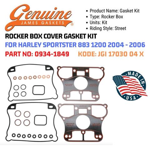 Jual ROCKER BOX COVER GASKET KIT FOR HARLEY SPORTSTER 883 0934-1849 ...