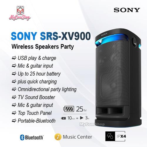 Jual SONY SRS-XV900 SPEAKER WIRELESS PORTABLE BLUETOOTH KARAOKE PARTY ...